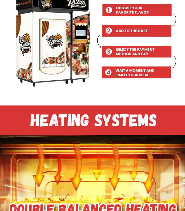 Self-Service Pizza Vending Machine WM660 | 24/7 Hot & Fresh